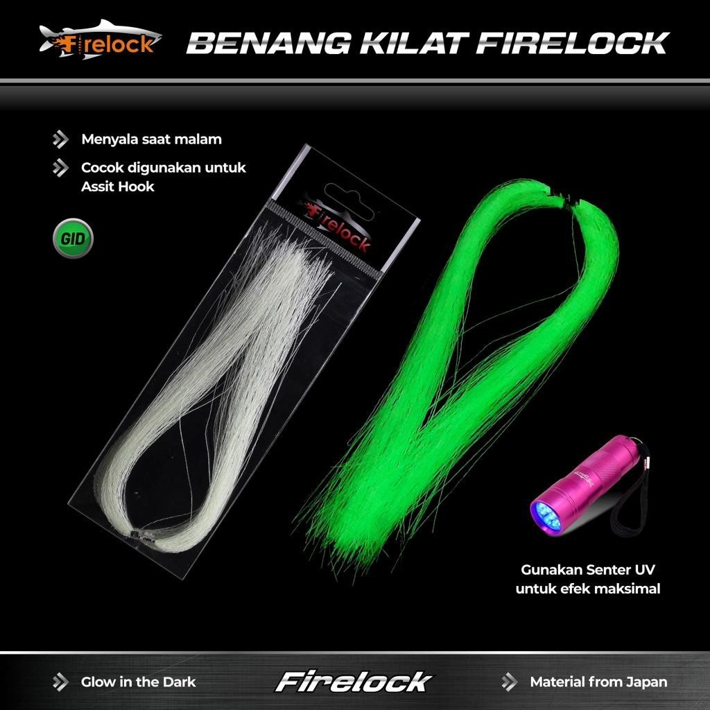 Jual EXTRA BONUS | Senar Pancing BENANG Bulu KILAT Firelock GLOW IN THE DARK Pusat Alat Pancing ...