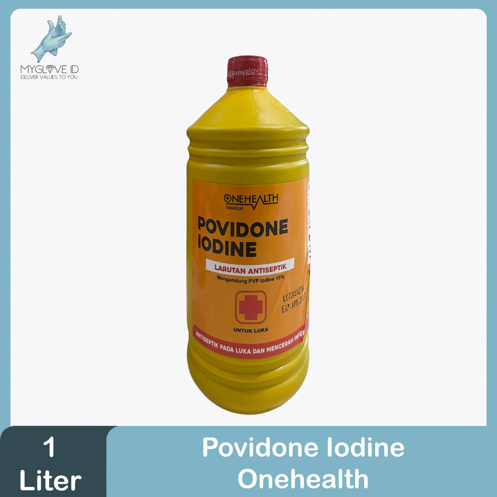 Jual Povidone Iodine / Antiseptik Cair Obat Luka Merah 1 Liter ...