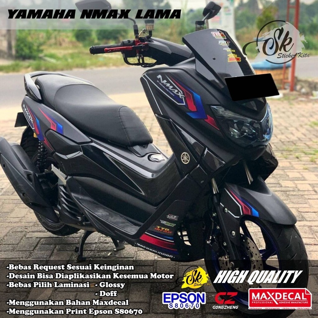 Jual DECAL STICKER FULLBODY MOTOR YAMAHA NMAX LAMA DESAIN SIMPEL KEREN ...