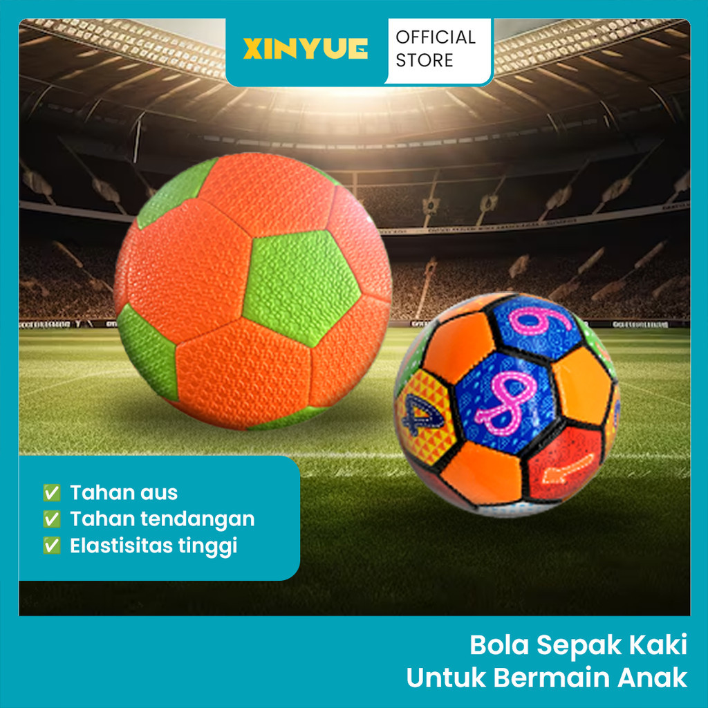 Jual XinYue - Bola Mainan Anak Size 2 Polos Dan Motif - Bola Sepak ...
