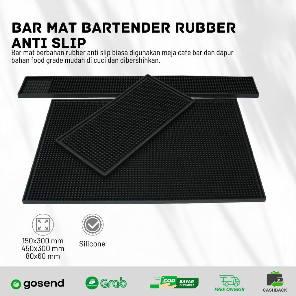 Jual Bar mat bartender rubber anti slip / tatakan gelas / alas meja ...
