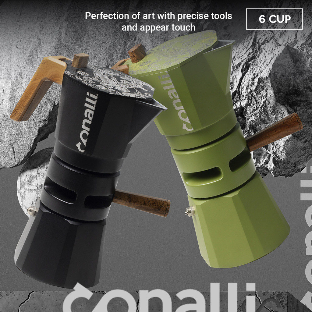 Jual Mokapot Kopi Conalli 6 Cup - Moka Pot Coffee Espresso Maker - Pro ...