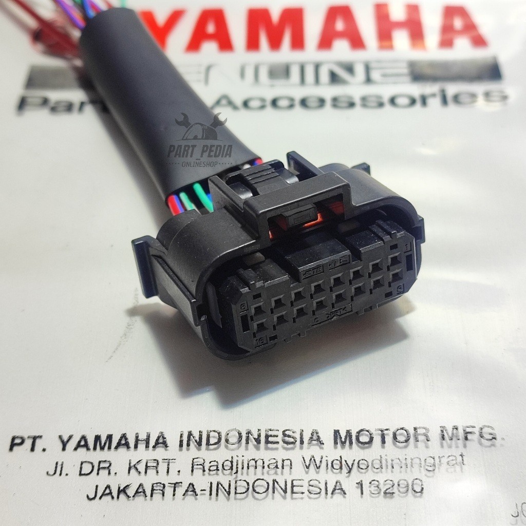 Jual kabel soket socket modul ABS Hydraulic pin 16 Yamaha Aerox 155 ...
