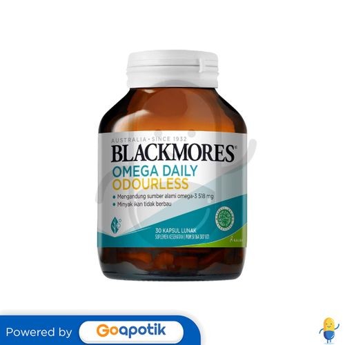 Jual Blackmores Omega Daily Odourless Botol 30 Kapsul | Shopee Indonesia