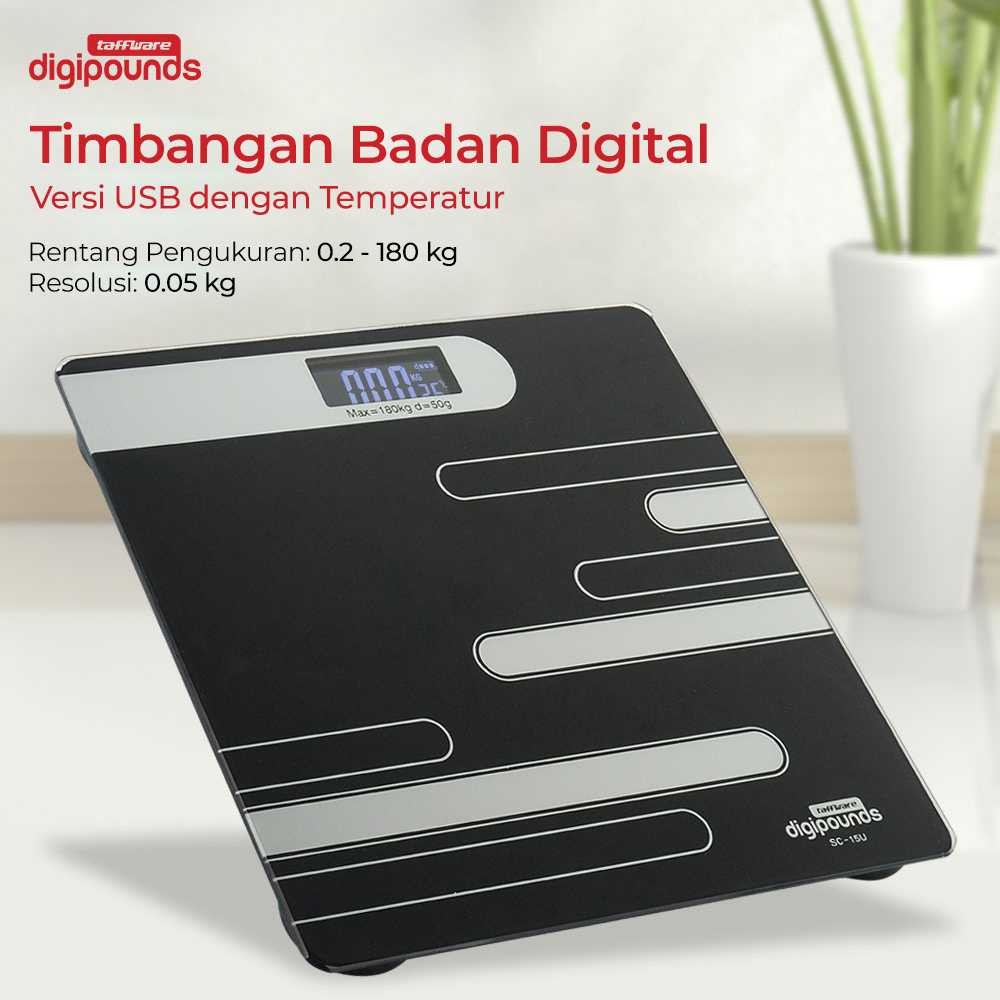 Jual Taffware Digipounds Timbangan Badan Digital Scale Rechargeable ...