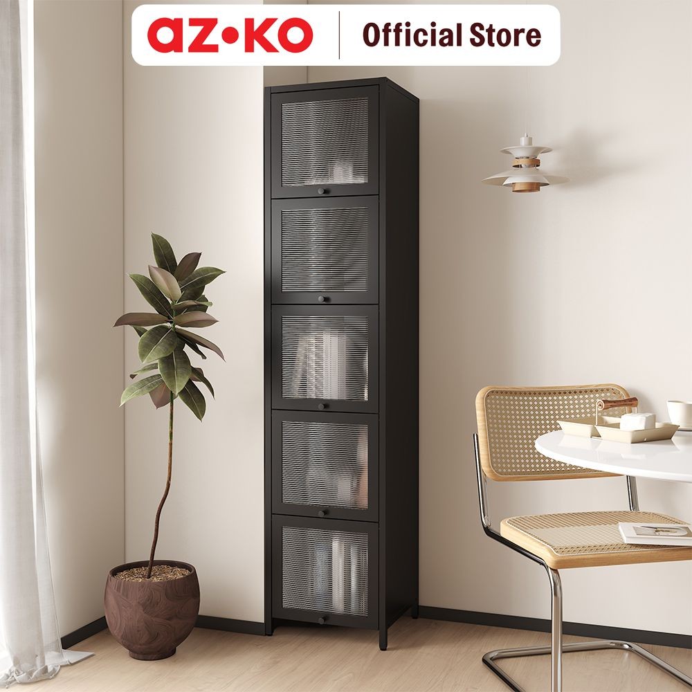 Jual AZKO Stora Casla Rak Penyimpanan 5 Tingkat Dengan Pintu Organizer ...