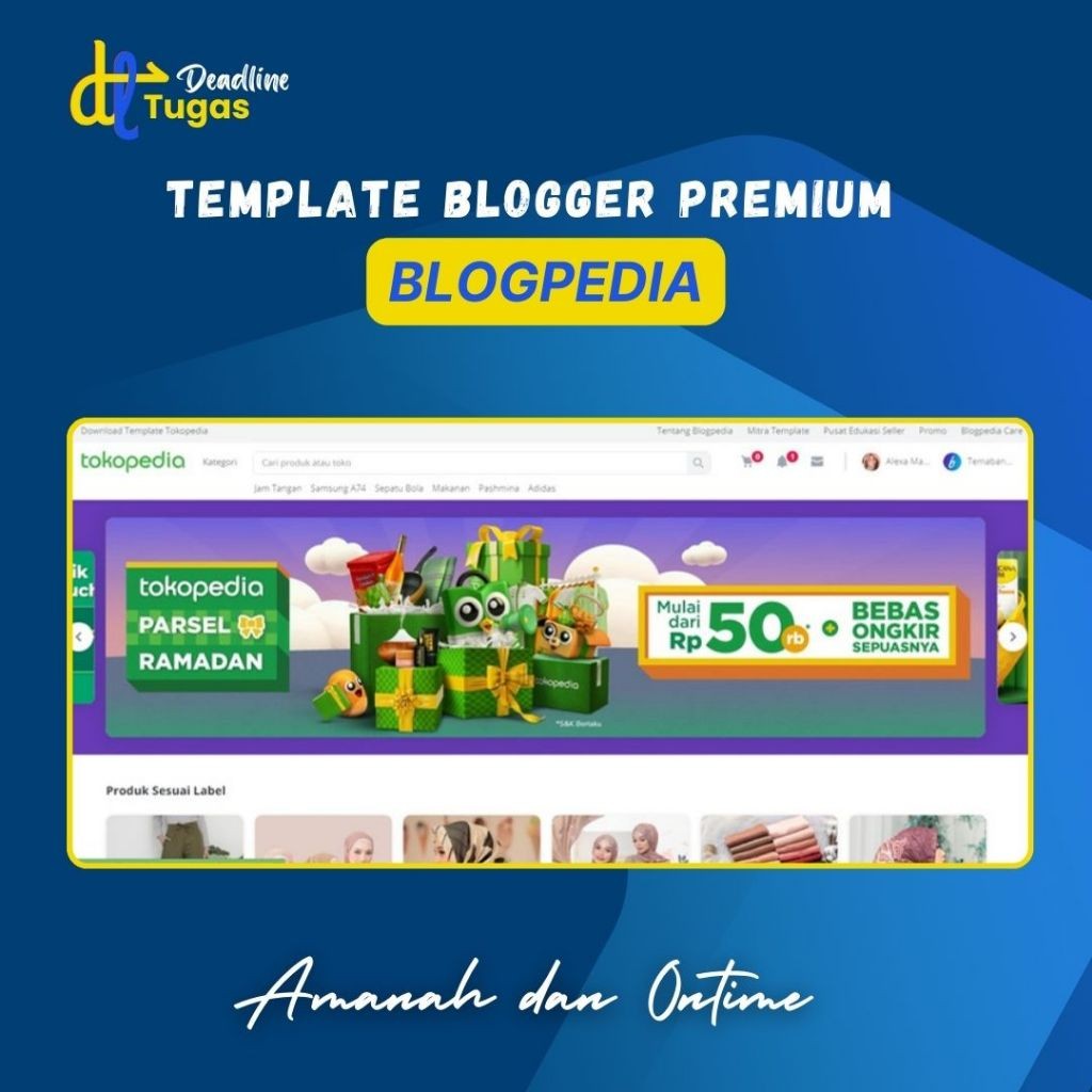 Jual Template Blogger Premium Blogpedia E-commerce | Shopee Indonesia