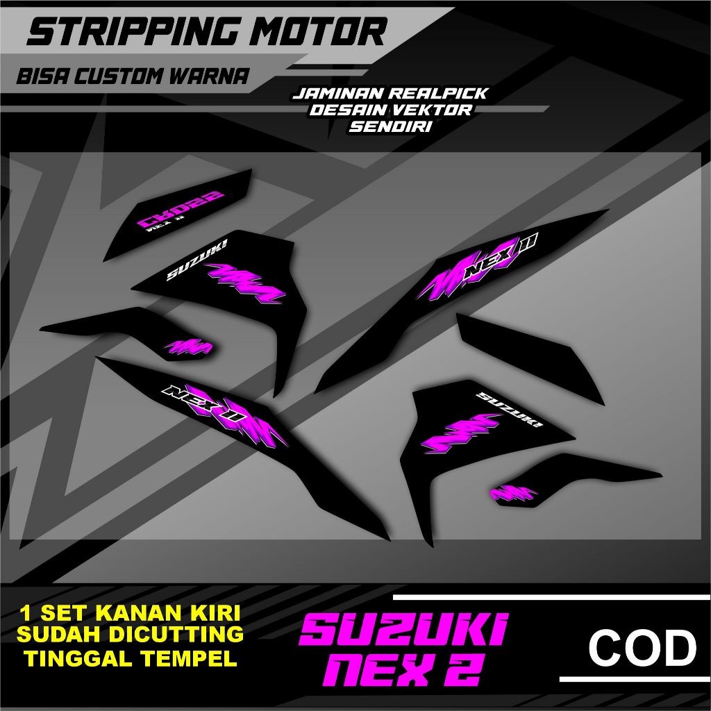 Jual STRIPPING MOTOR KEREN SUZUKI NEX 2 TEMA SIMPEL 9 SUDAH DI CUTTING ...