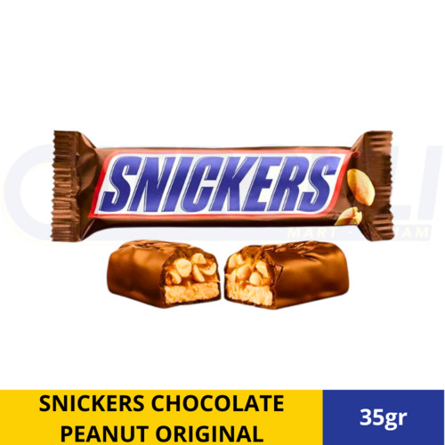 Jual SNICKERS CHOCOLATE PEANUT ORIGINAL 35gr | Shopee Indonesia