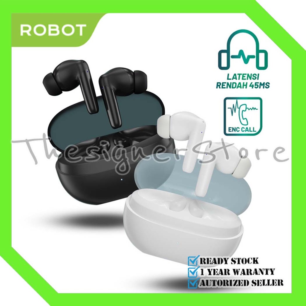 Jual TWS ROBOT Flybuds T30NC Earphone Bluetooth Wireless In-Ear ENC BT ...