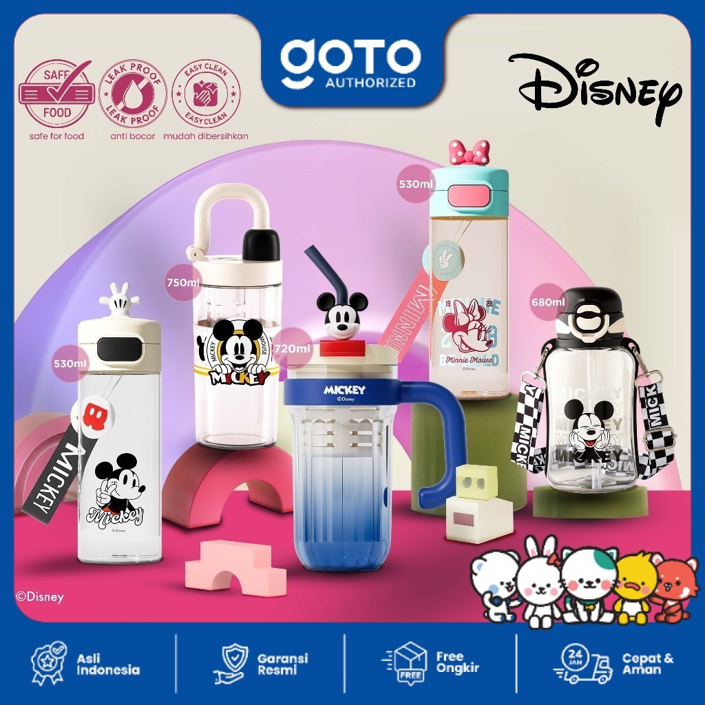 Jual Goto Uni x Mickey and Friends Kids Adult Bottle Tempat Air Minum ...