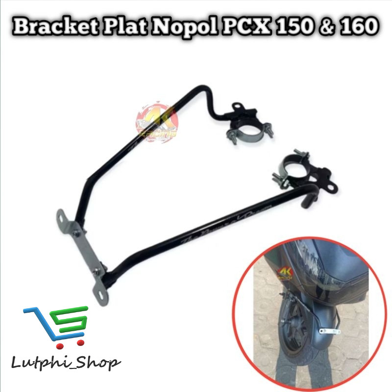Jual Breket Nopol PCX Bracket Plat Nopol Depan Dudukan Plat Nomor HONDA ...