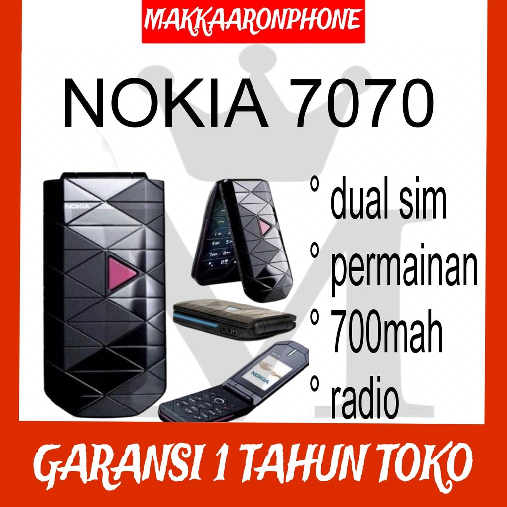 Jual Hp Nokia 7070 Dual SIM terbaru dan Murah BERGARANSI 1 TAHUN ...
