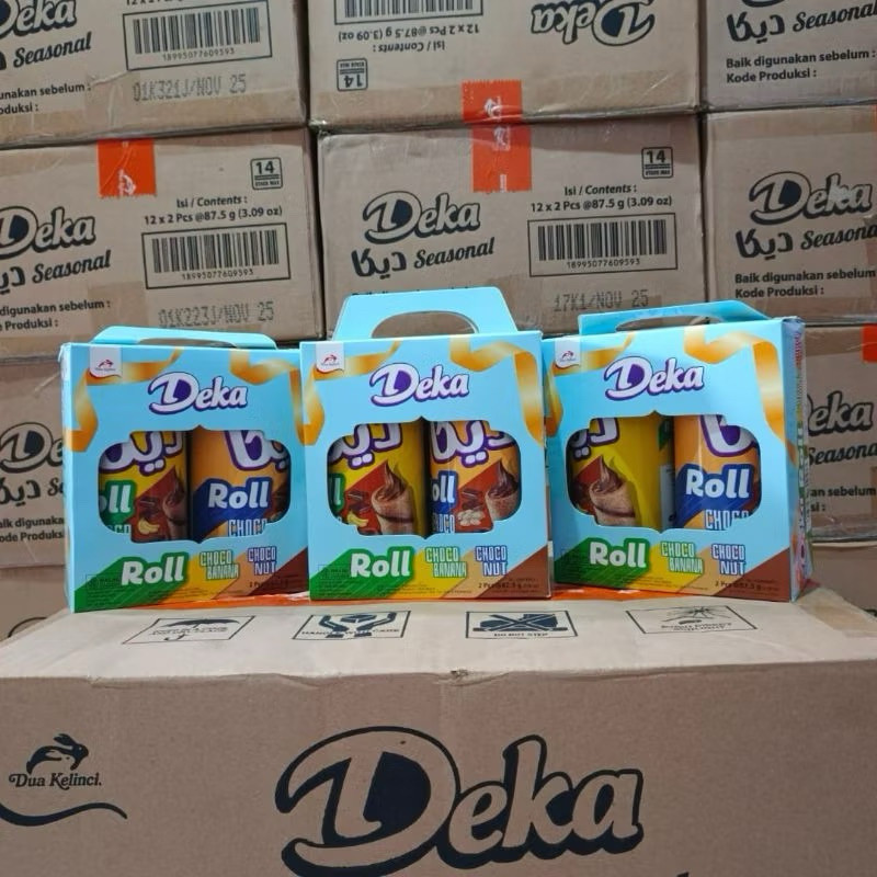 Jual Deka Wafer Roll Gift Box Hampers lebaran Idul Fitri 1 Box isi 2 ...