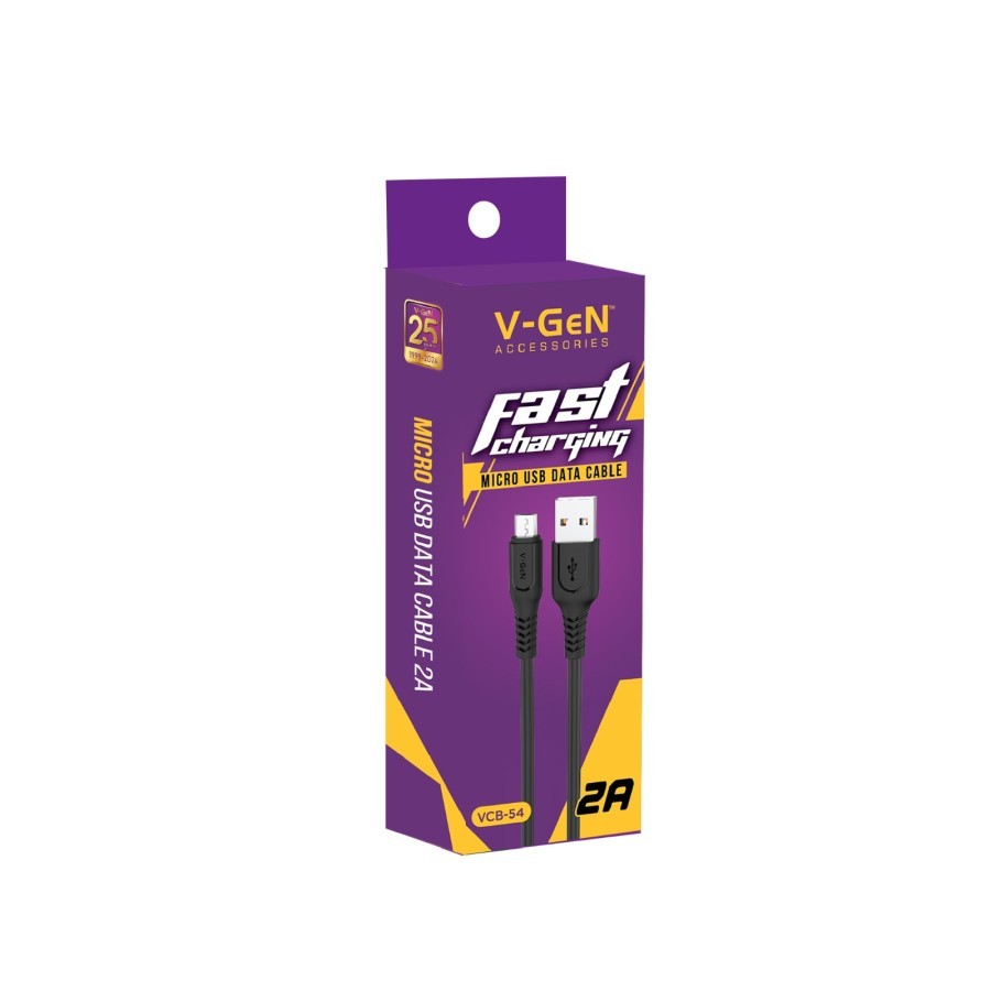 Jual V-GEN VCB-54 Kabel Data Micro Usb Fast Charging 2A 1M | Shopee ...