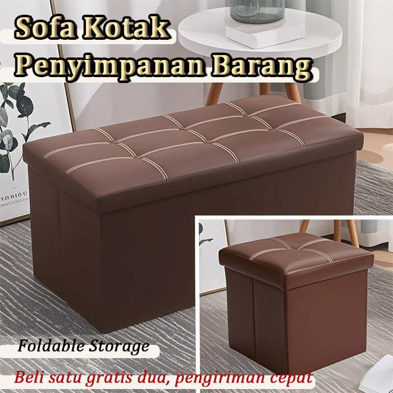 Jual Sofa Kotak Penyimpanan Barang Foldable Storage / Storage Bangku ...