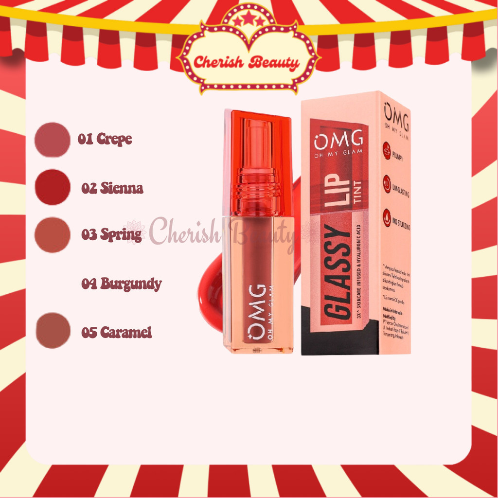 Jual Paragon OMG OH MY GLAM Glassy Lip Tint 2g Warna Intense Tahan 12 ...