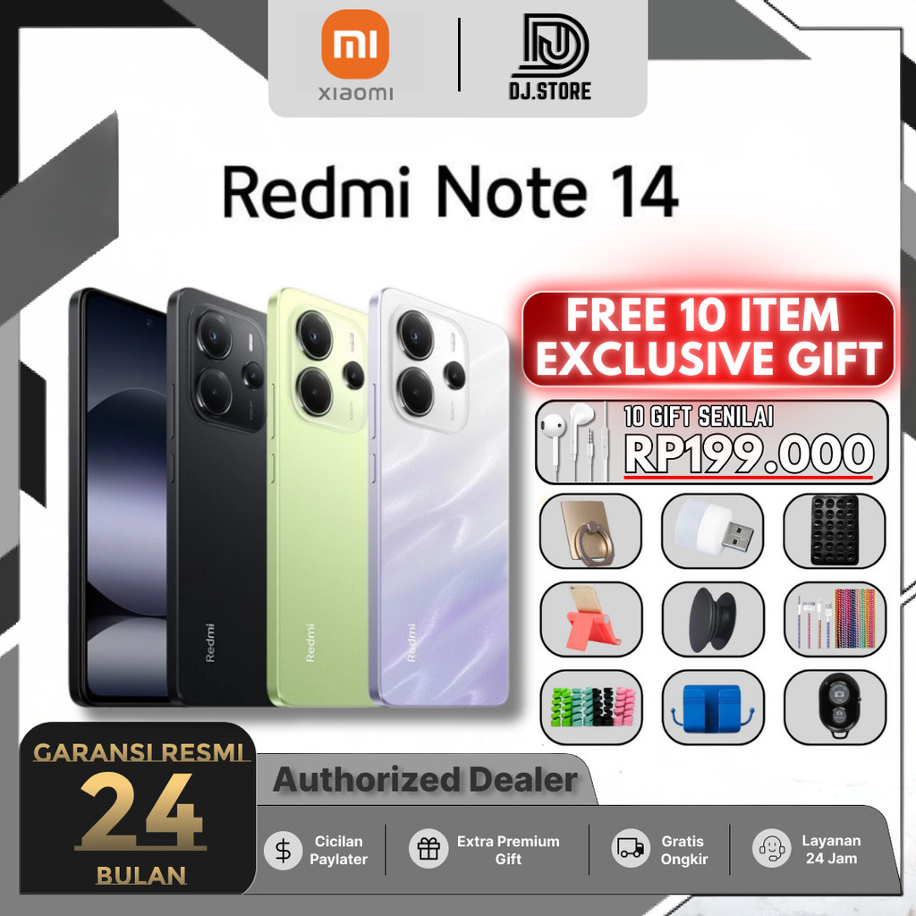 Jual Xiaomi Redmi Note 14 | 108 MP AI camera system | 5500mAh 33W Turbo ...