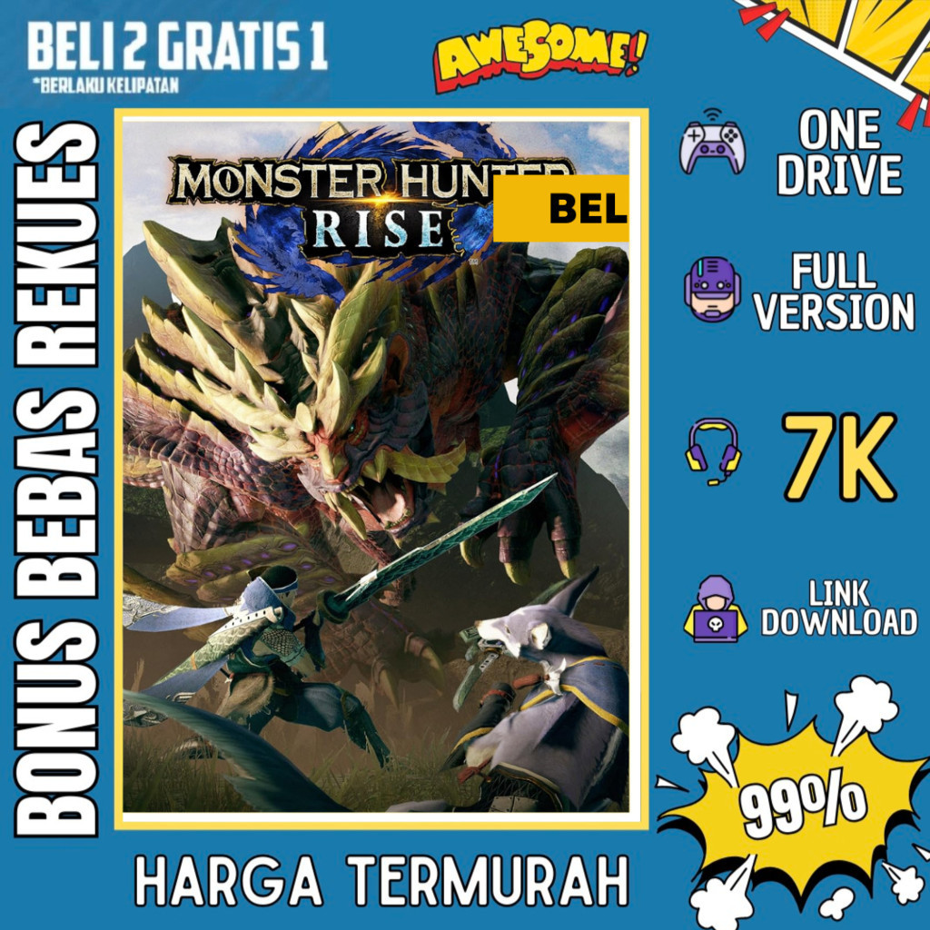 Jual MONSTER HUNTER RISE DELUXE EDITION - GAME PC - GAME LAPTOP - PC GAMES - BELI 2 GRATIS 1 ...