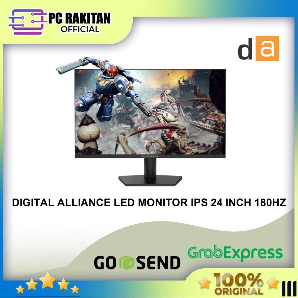 Jual DIGITAL ALLIANCE GAMING MONITOR 24 INCH IPS FHD 1080P 0.5MS 180HZ ...