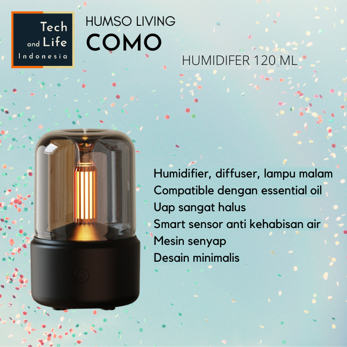 Jual Humidifier Diffuser Lampu Malam HUMSO COMO 120mL | Shopee Indonesia