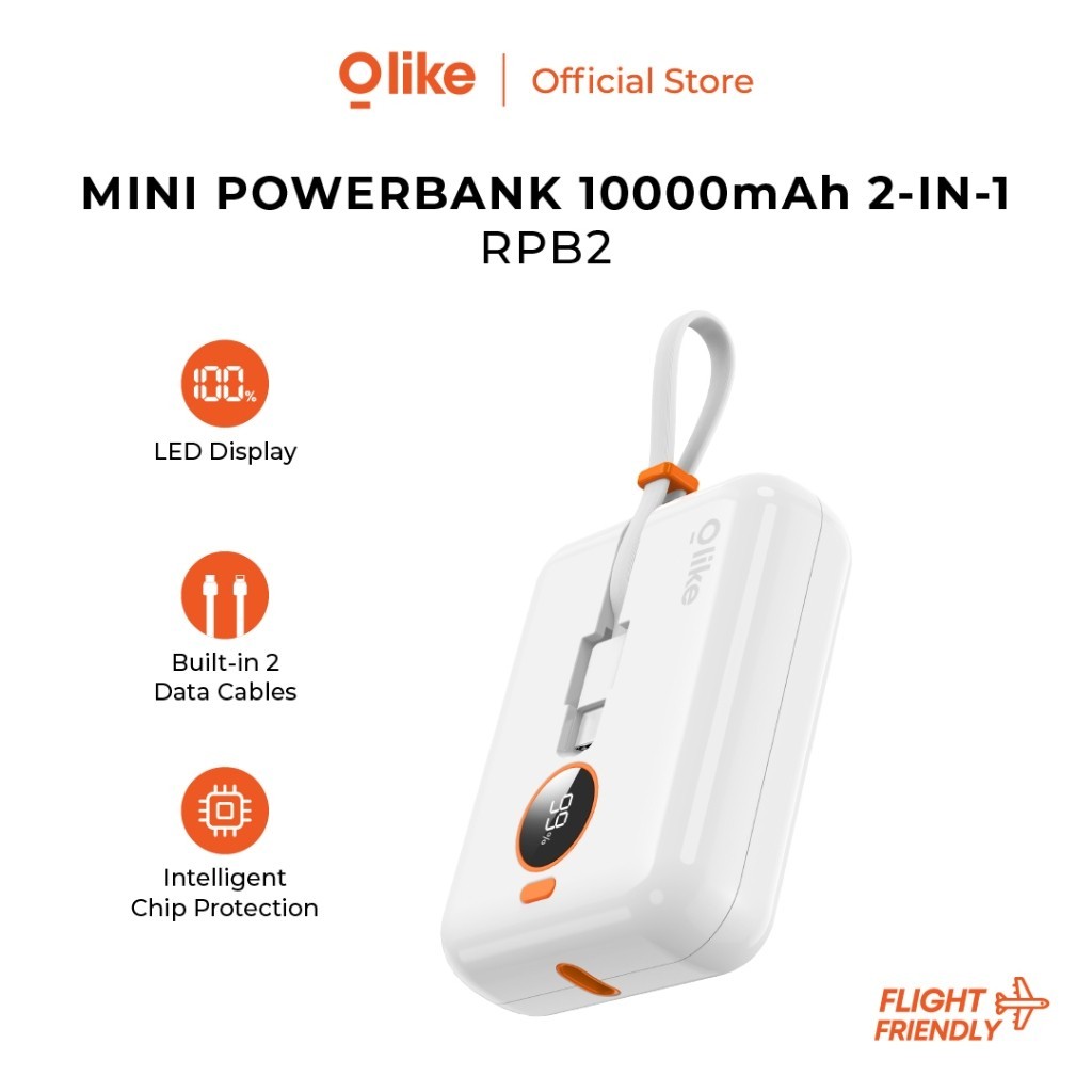 Jual POWER BANK Olike RPB2 Mini Power Bank 10000mAh 2-in-1 Fast ...
