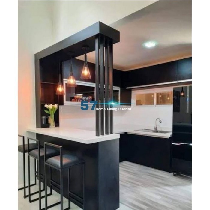 Jual Kitchen Set/Rak Dapur Shat Dan Meja Bar Minimalis Bahan Plywood ...