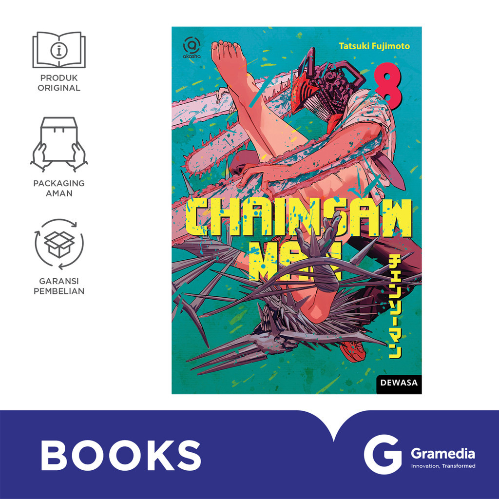 Jual Komik Akasha : Chainsaw Man 08 (Tatsuki Fujimoto) | Shopee Indonesia