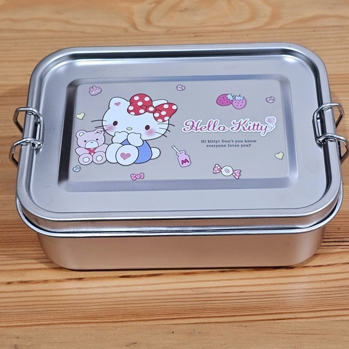 Jual Kotak makan FULL stainless SUS 304 Lunch Box Tempat makan kuromi 850ml - Hello Kitty ...