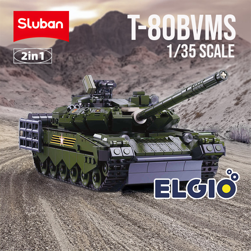 Jual Sluban Bricks Tank T-80 BVMS Battle Tank 1:35 B1178 | Shopee Indonesia