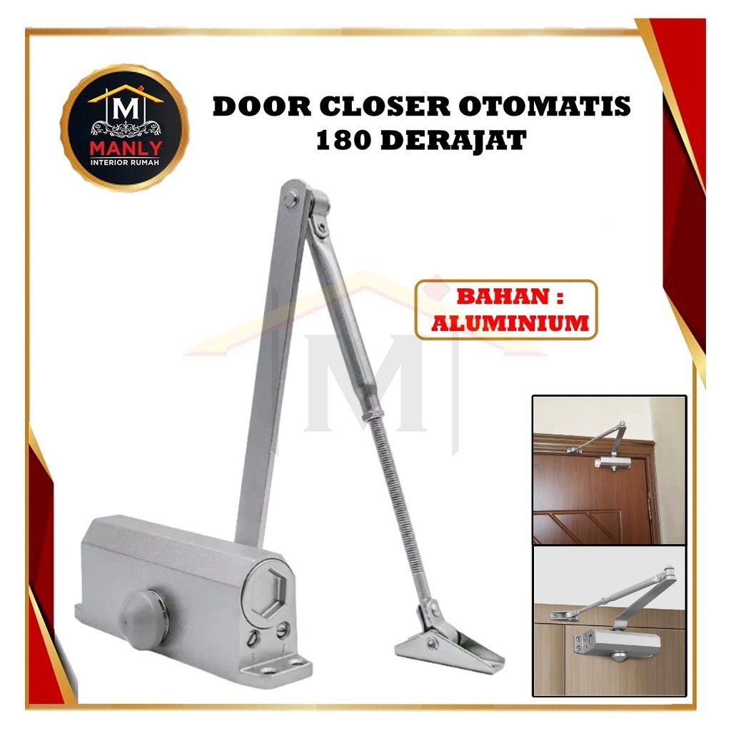 Jual Penutup Pintu Otomatis Door Closer 180 Derajat Otomatis Penahan ...