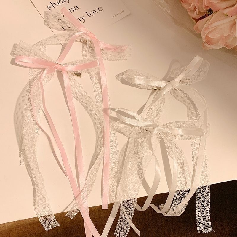 Jual Town Shell - Jared Lace Ribbon Korean Hair Claw Clip / Jepit ...