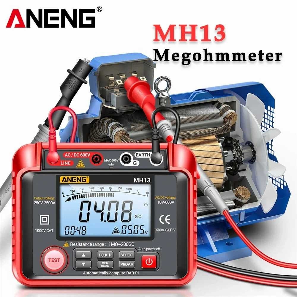 Jual ANENG Digital Megohmmeter Multifungsi Voltage Tester - MH13 - AH ...