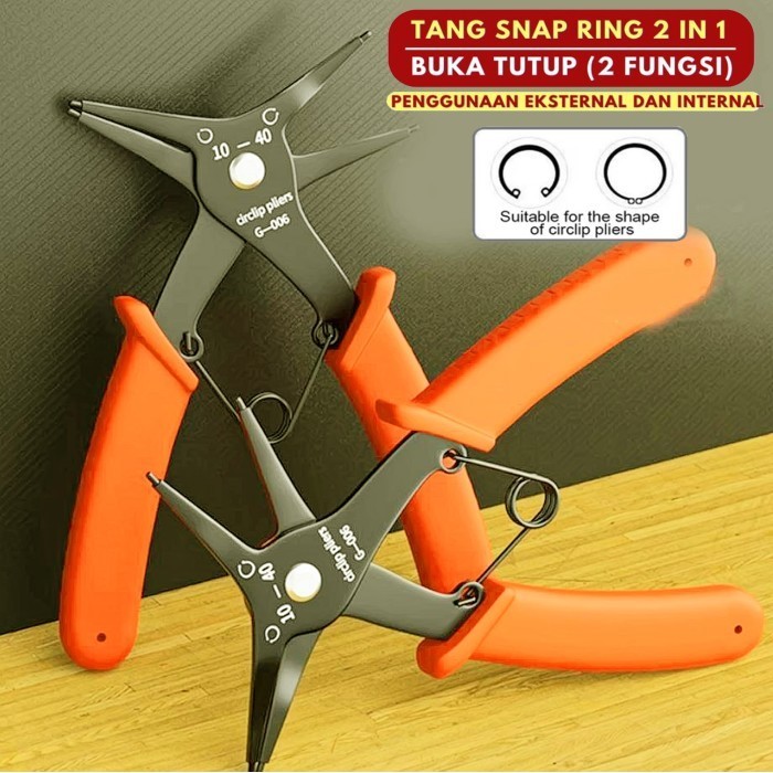 Jual Tang Snap Ring Circlip Pliers 4 Way Type Buka Tutup 2 Fungsi 2 In ...