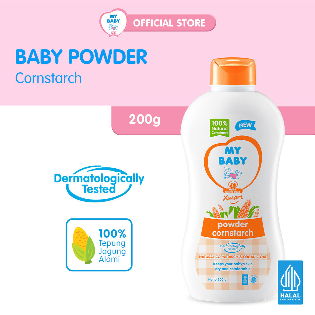 Jual My Baby Xmart Powder Organic Cornstarch 200 gr | Shopee Indonesia
