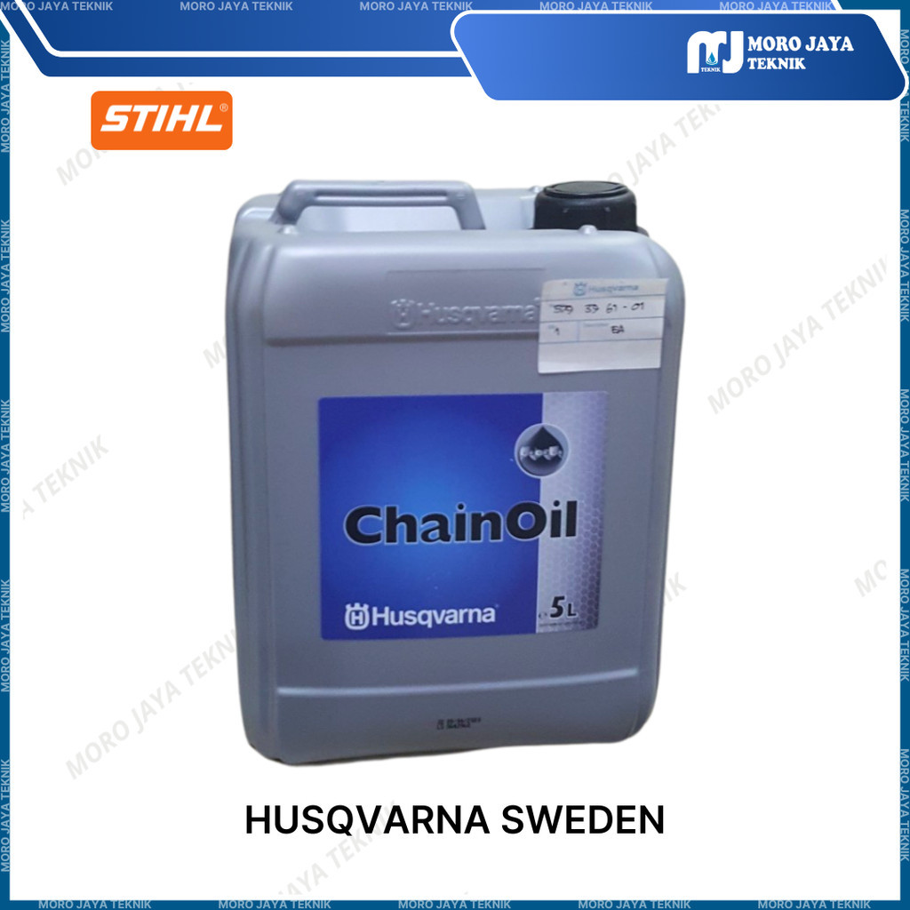 Jual Lubrican Oil Oli Pelumas Rantai Chain Saw 5 Liter HUSQVARNA SWEDEN ...