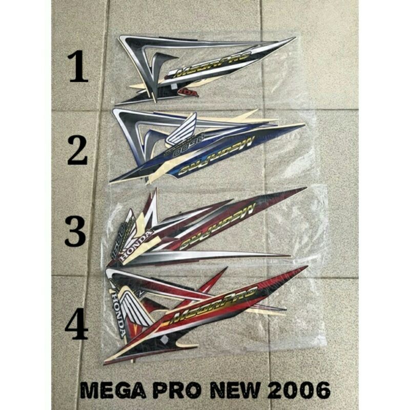 Jual sticker striping honda mega pro new mega pro primus CW 2006 list ...