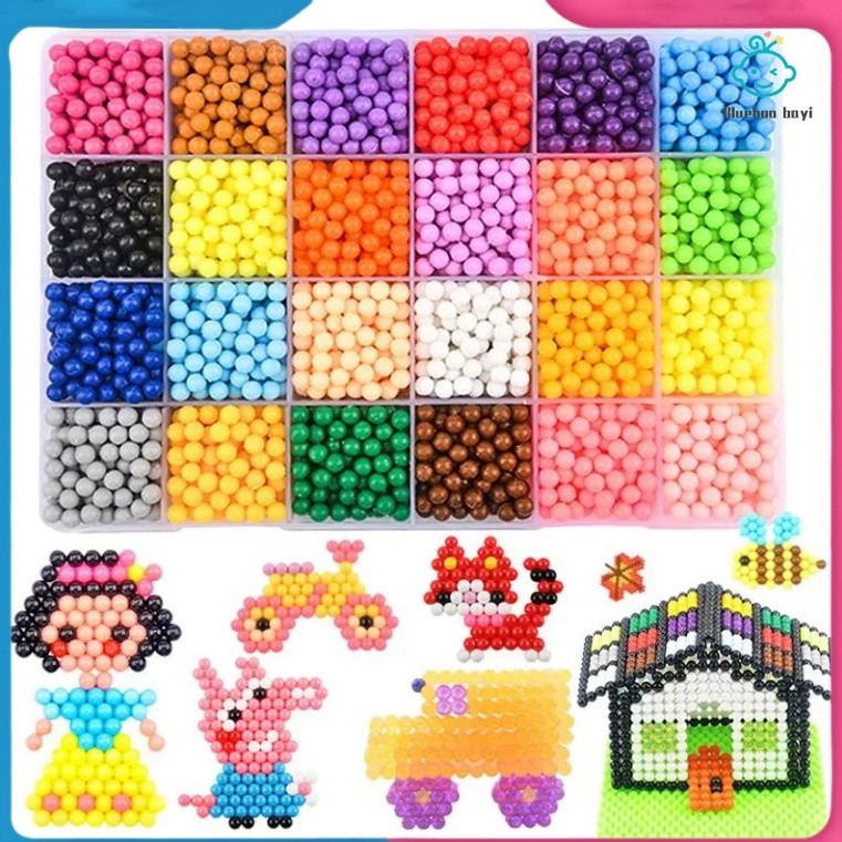 Jual （COD）3600 PCS Diy Anak Magic Water Beads / Mainan Anak Diy beads ...