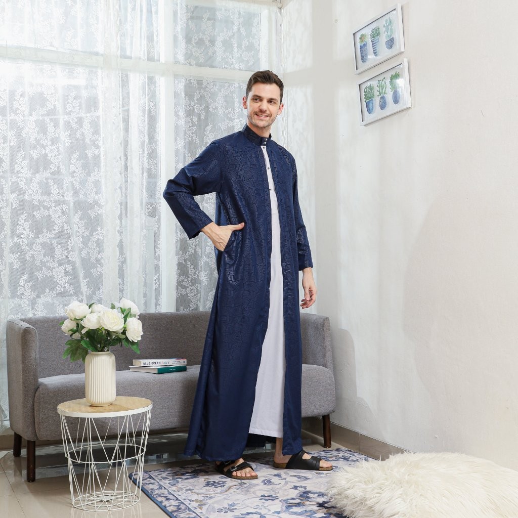 Jual [NEW] Gamis jubah premium pria lengan panjang terbaru gamis arab ...