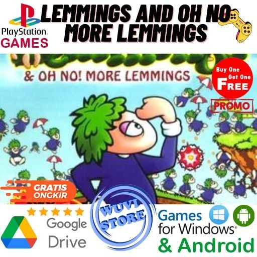 Jual Game PC Lemmings and Oh No More Lemmings! Emulator PS1 | Bisa Main ...