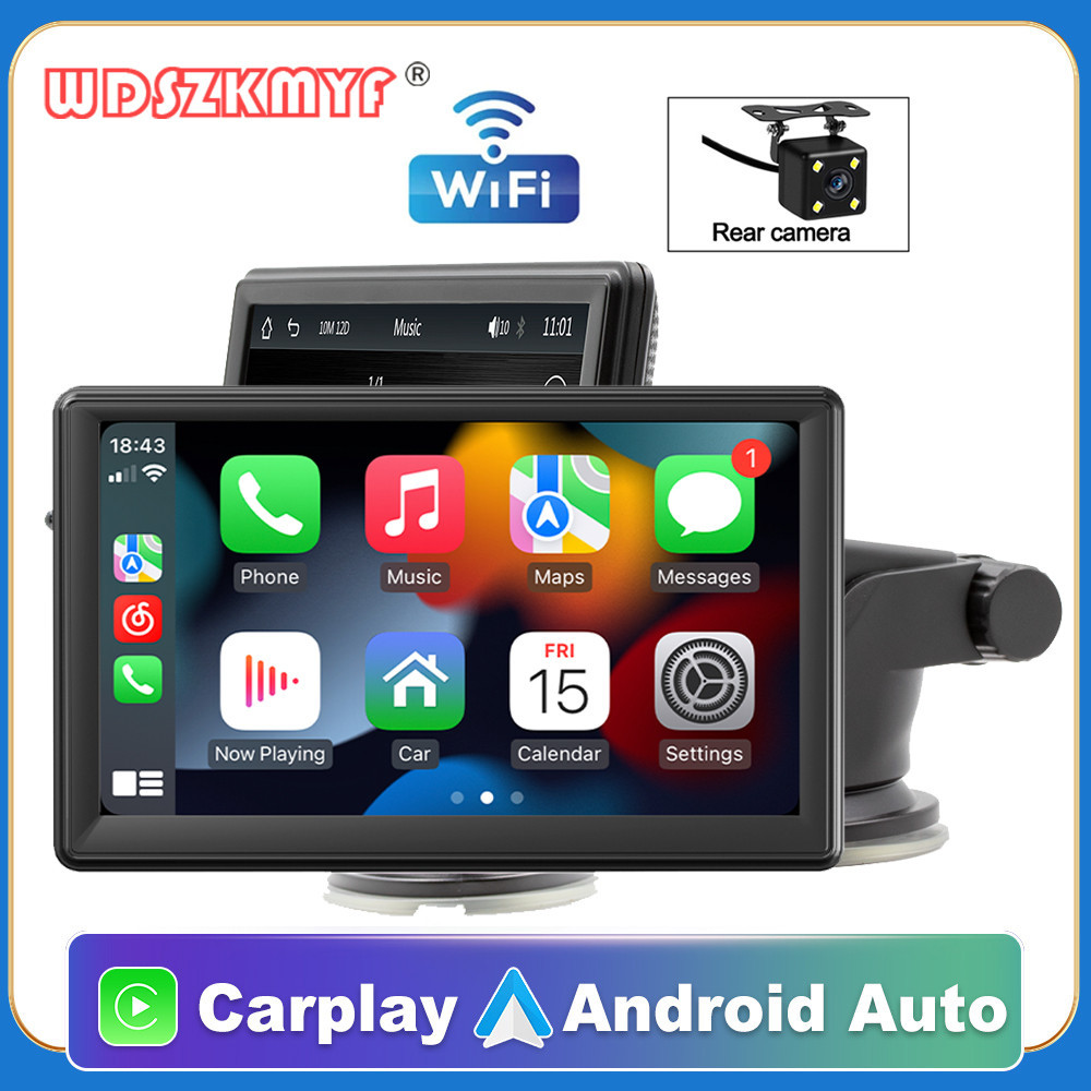 Jual 7 inch Car Rao Portable Multimea Video Wireless Apple Carplay ...