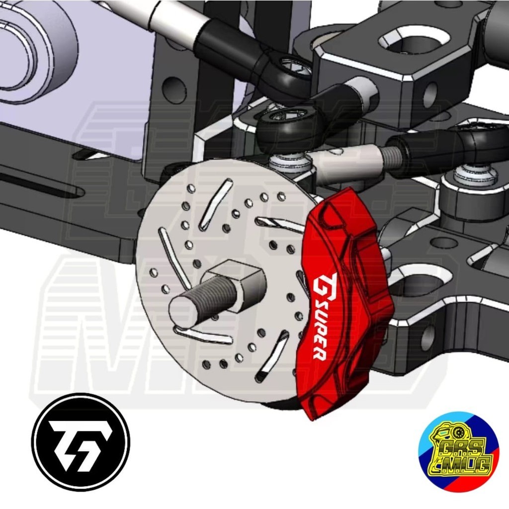 Jual TG Super CNC Metal Disc Brake Set For Mini RC Drift Car 1/24 1/28 ...