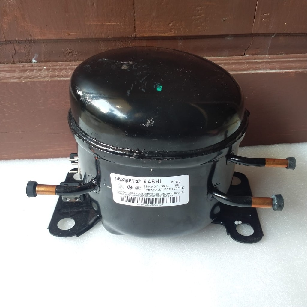 Jual COMPRESSOR KULKAS 2 PINTU AQUA NOMOR K48HL R134A 1PH MODEL KULKAS ...