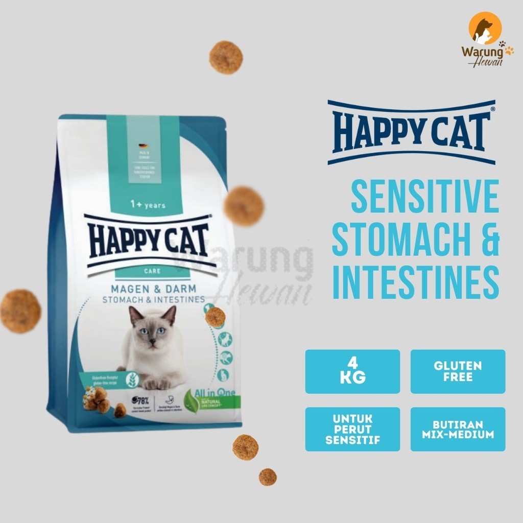 Jual Happy Cat Sensitive Stomach and Intestines 4 Kg | Shopee Indonesia