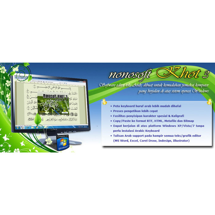 Jual NONOSOFT KHOT 3 v3.1.9 Software Editing Huruf Arab Unlimited ...