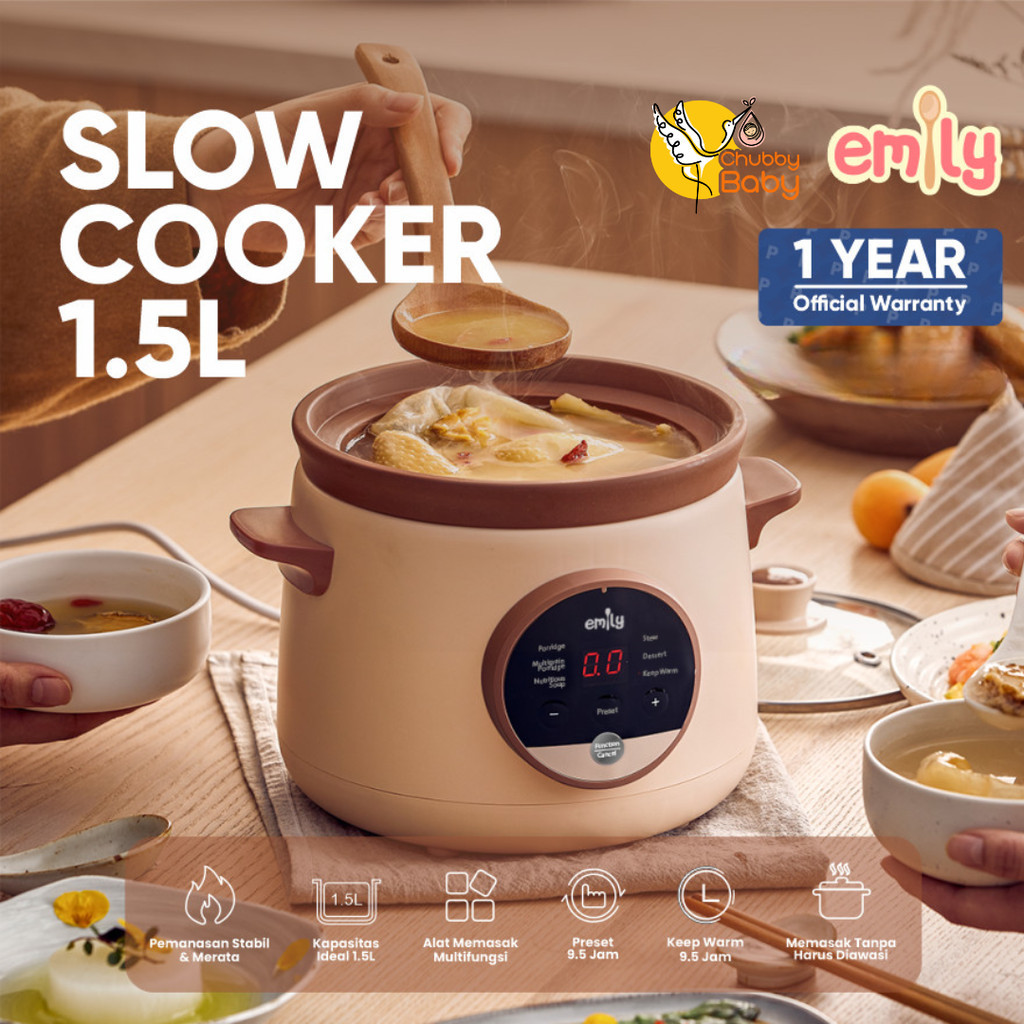 Jual Emily Slow Cooker Claypot 1.5L | Slow Cooker Tanah Liat | Shopee ...