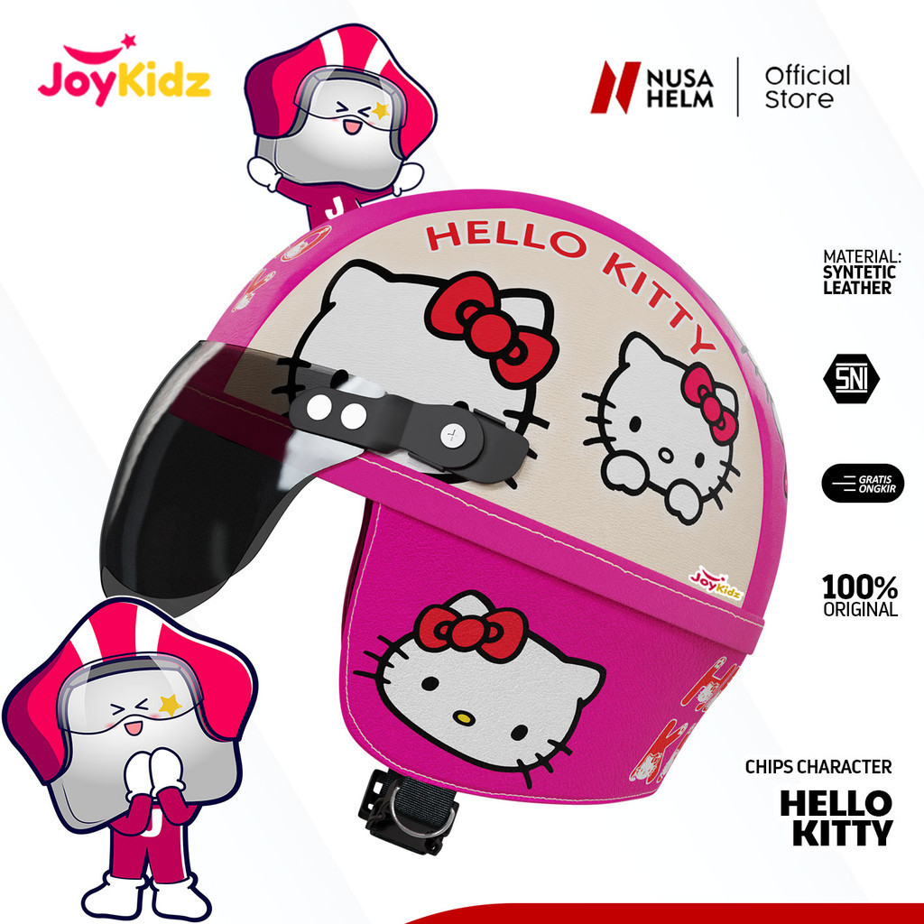 Jual Helm Anak Karakter Usia 1 2 3 4 5 Tahun Motif Hello Kitty Lucu ...
