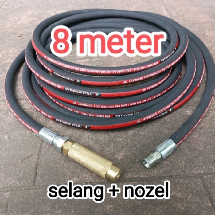 Jual selang steam cuci motor mobil mesin CNP 1/2 inch selang serat ...