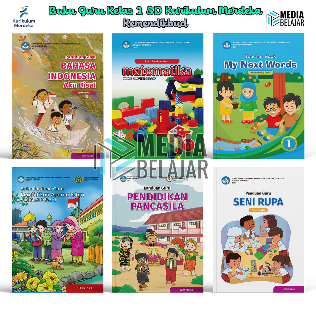 Jual Buku Guru Kelas 1 SD Kurikulum Merdeka Revisi Terbaru 2024 - Original & Lengkap | Shopee ...