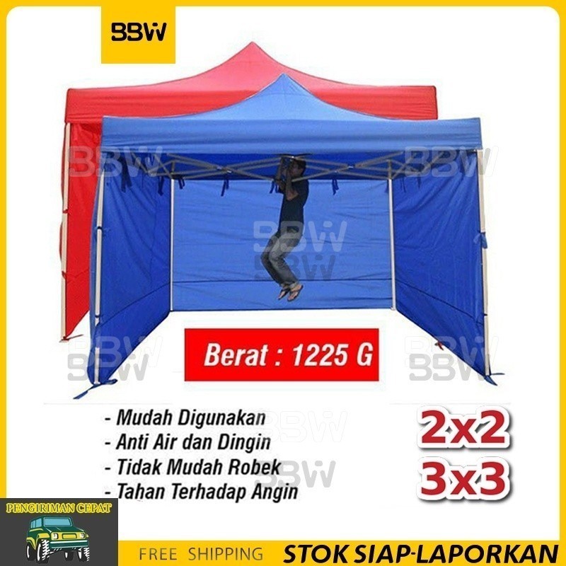 Jual Dinding Tenda Lipat Polos 6 Meter 9 Meter Buat Tenda 2x2 3x3 cafe ...